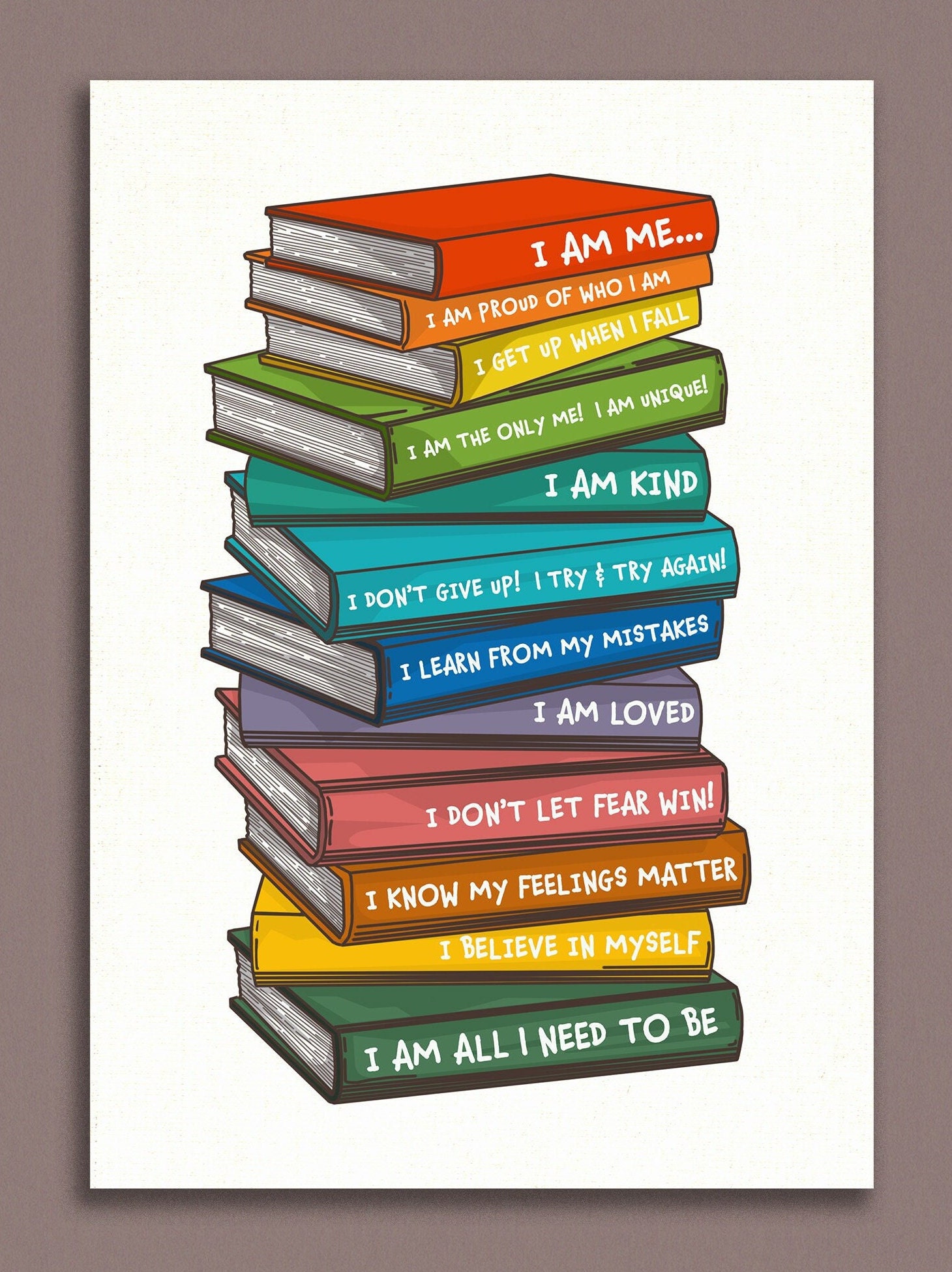 Positive, Inspirational Art Print, Wellbeing, Empowerment Print ...