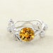 November Birthstone Ringaa Citrine Ringleaf Ringnature - Etsy