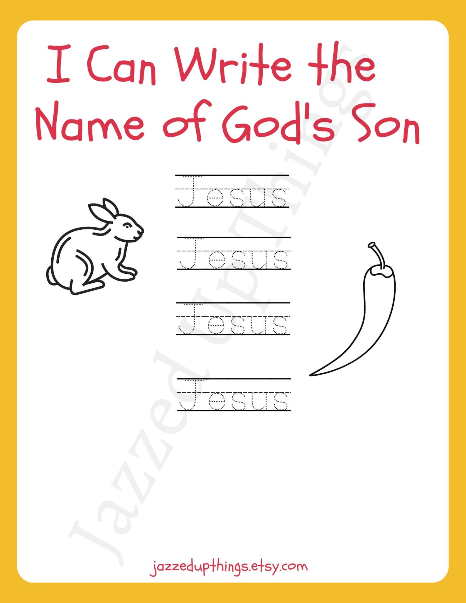 JW Bible Words Tracing Worksheet – Toddler Handwriting Practice | JW ...