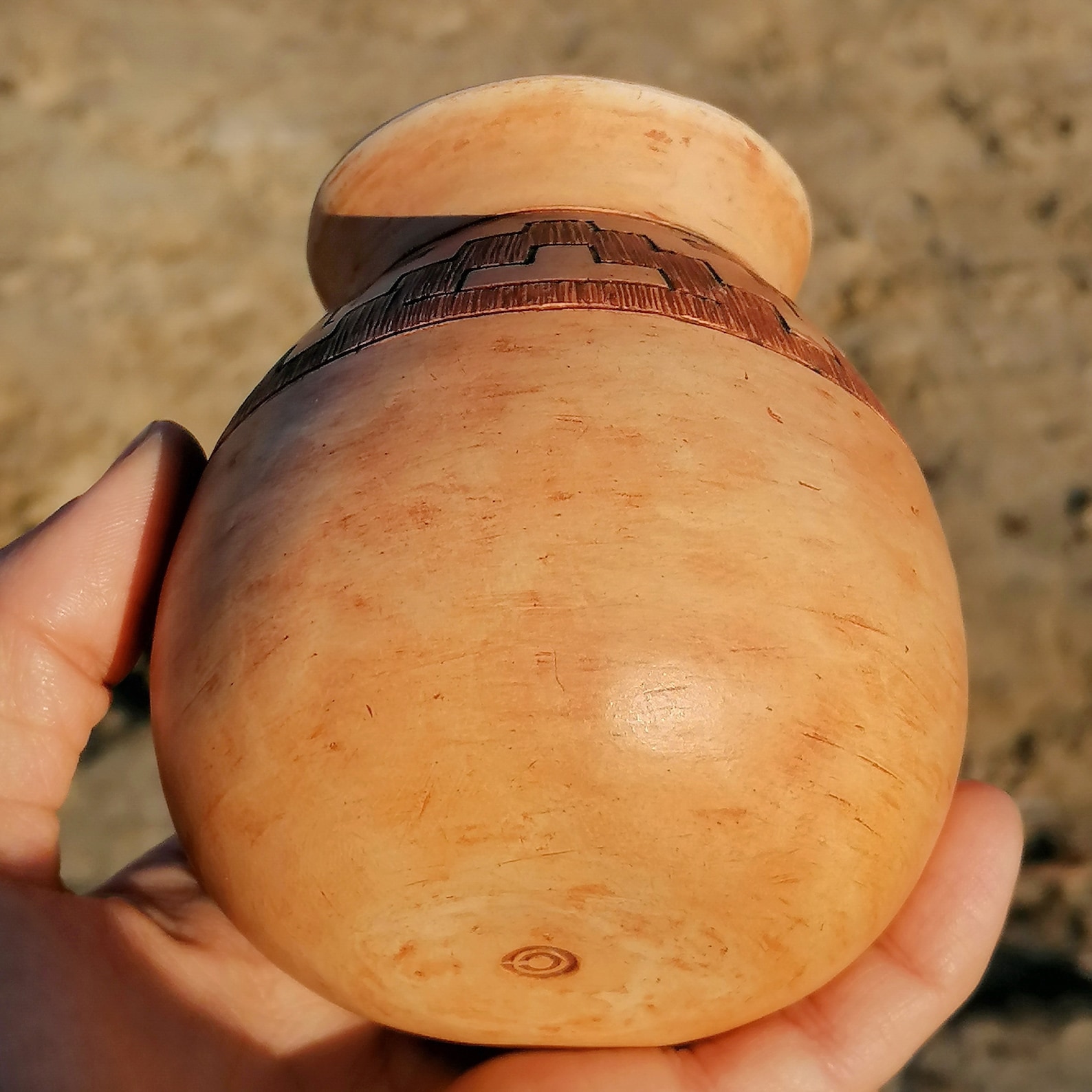 Yerba Mate Ceramic Gourd Ceramic Calabash With Pyramids - Etsy