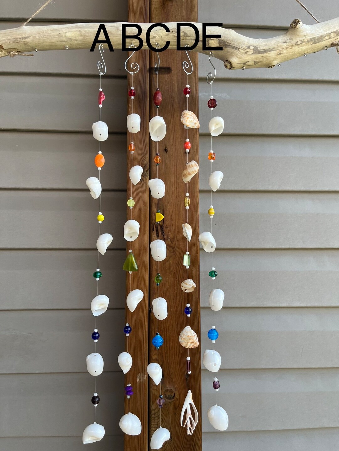 SINGLE Sun Catcher Rainbow Sea Shell Sun Catchers Summer Decor Patio ...