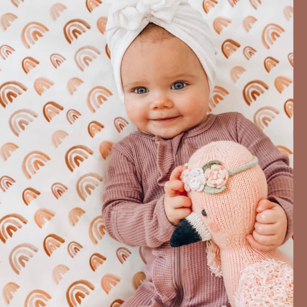 Mini Neutral Rainbows Crib Sheet Baby Girl Rainbow Sheet Rainbow Baby ...