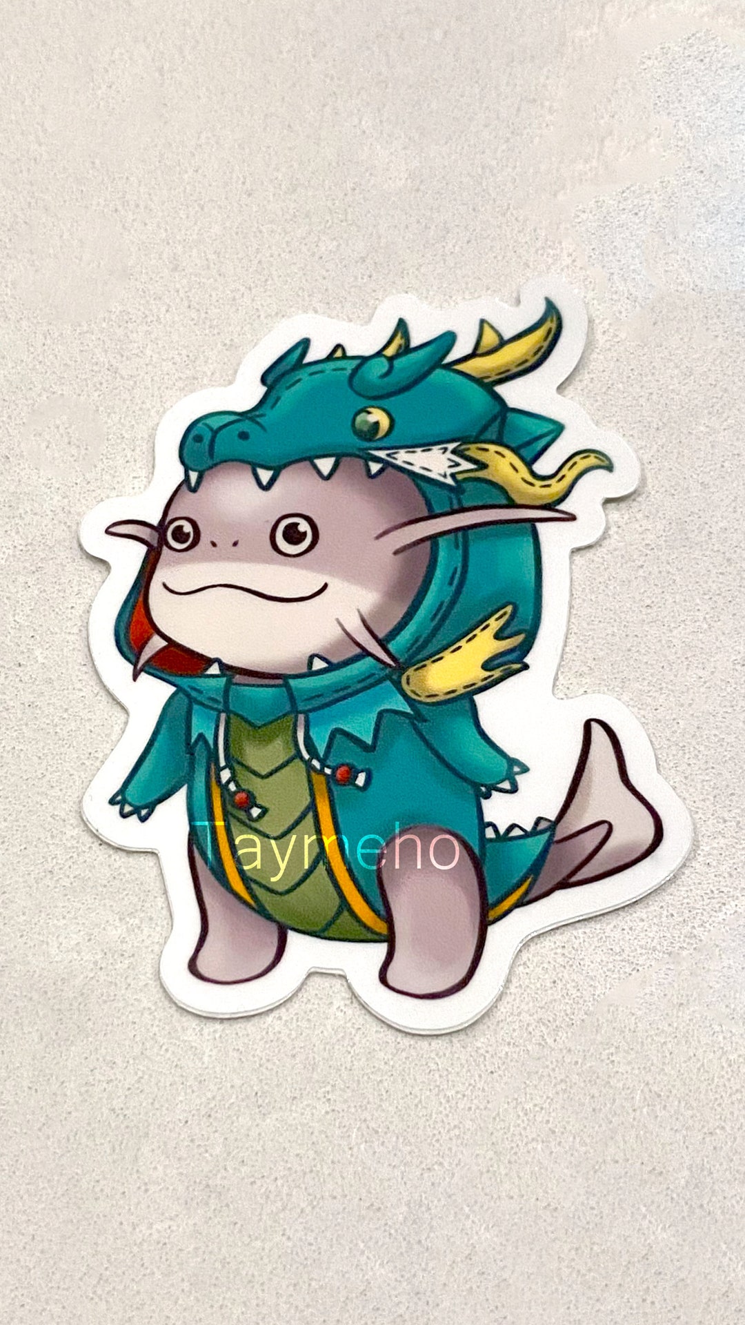 Namazu Ryunosuke Dragon FFXIV Matte Vinyl Sticker - Etsy