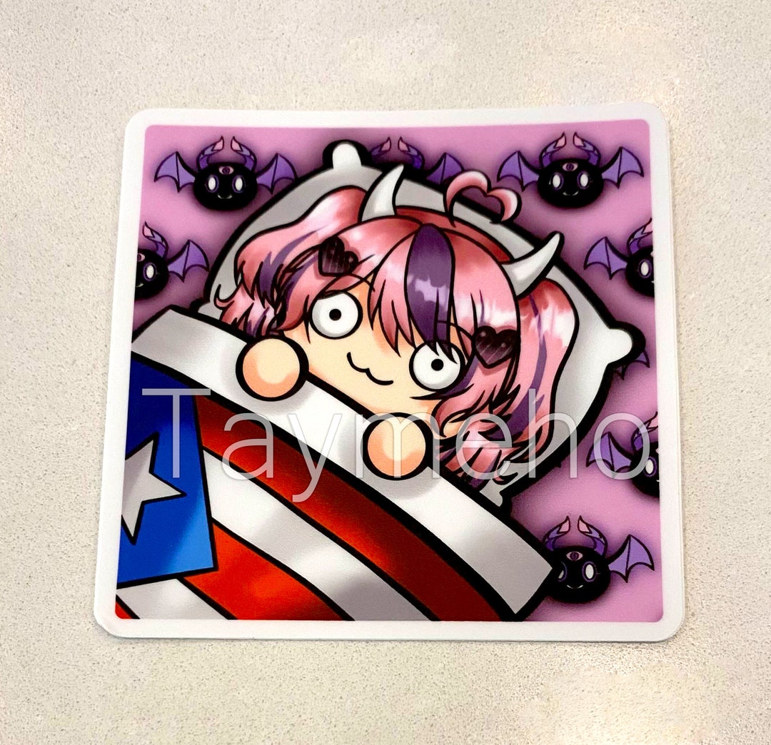 Ironmouse Bed Meme Vshojo Vtuber Vinyl Sticker - Etsy