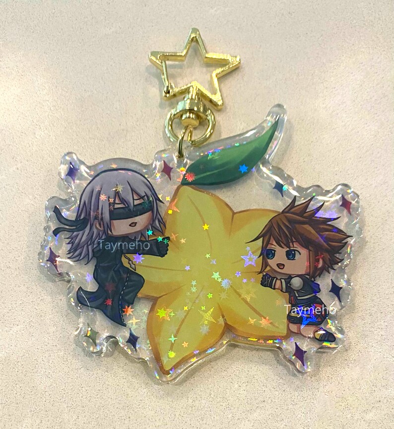 Sora Riku Paopu Fruit KHII Acrylic Keychain Charm Double-sided Double ...
