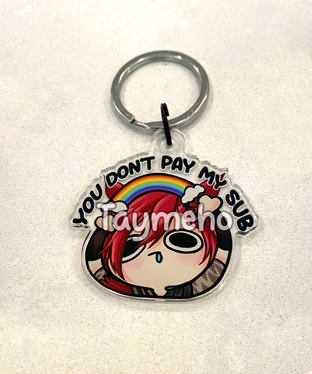 G'raha Tia You Don't Pay My Sub Meme FFXIV Acrylic Keychain - Etsy