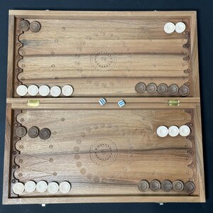 Carved Wooden Chess, Chess+backgammon Set, Hand Carved Wooden Set ...