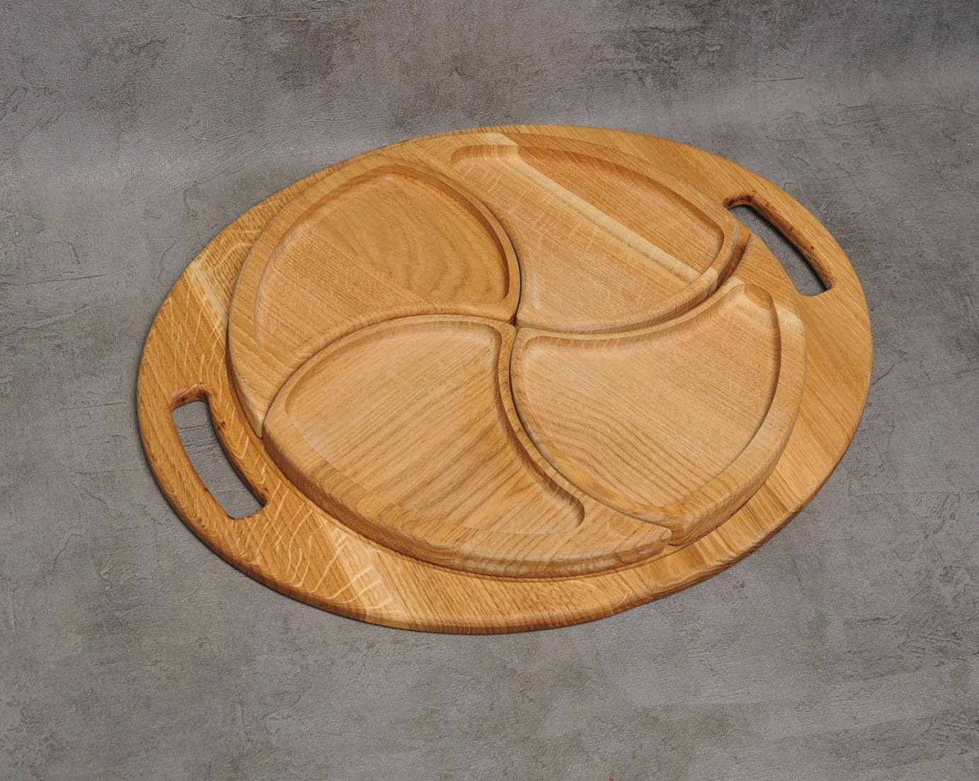 Wooden Serving Set Wooden Tray With Bowls Tableware Serving | Etsy