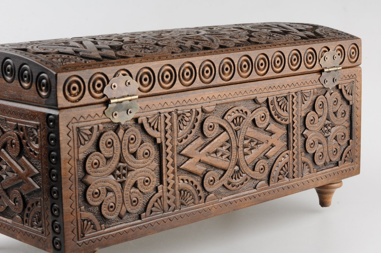 Large Wooden Box Carved Wood Coffer Wood Jewelry Box - Etsy UK