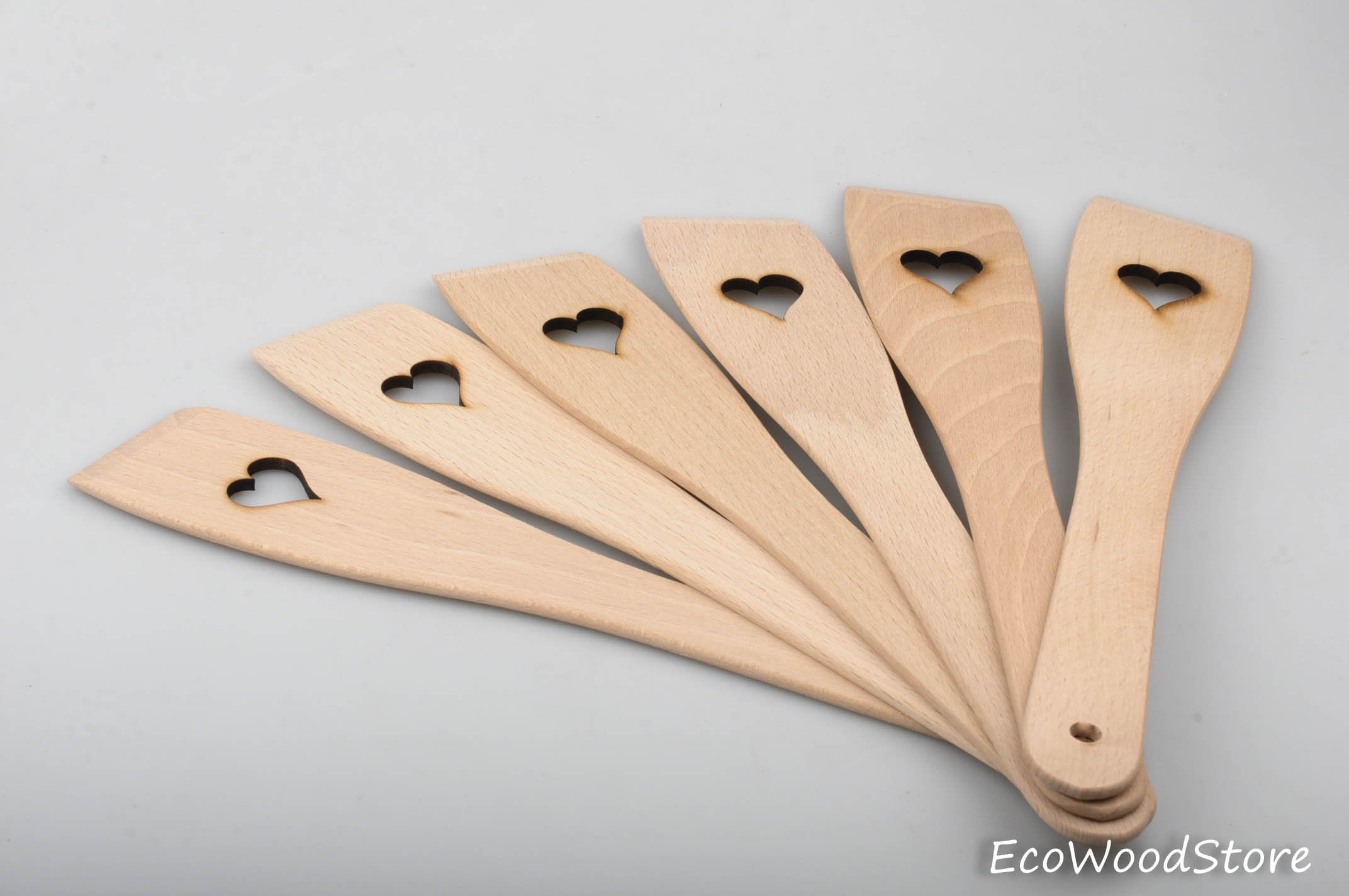 Wooden Spatula Nonstick Spatula Heart Cut Out Spatula - Etsy