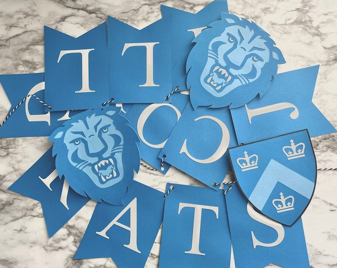 Personalized Columbia University Graduation Banner // Custom Columbia ...