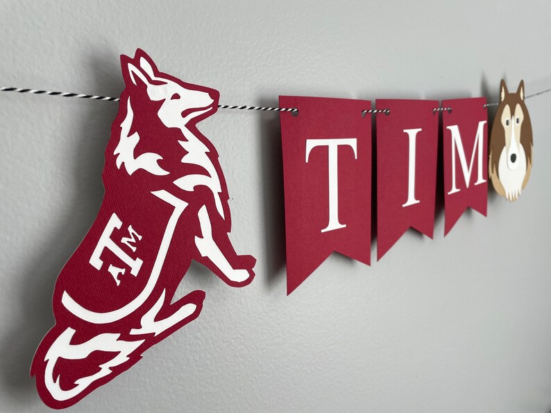 Personalized Texas A&M Graduation Banner // Custom Aggie Party - Etsy