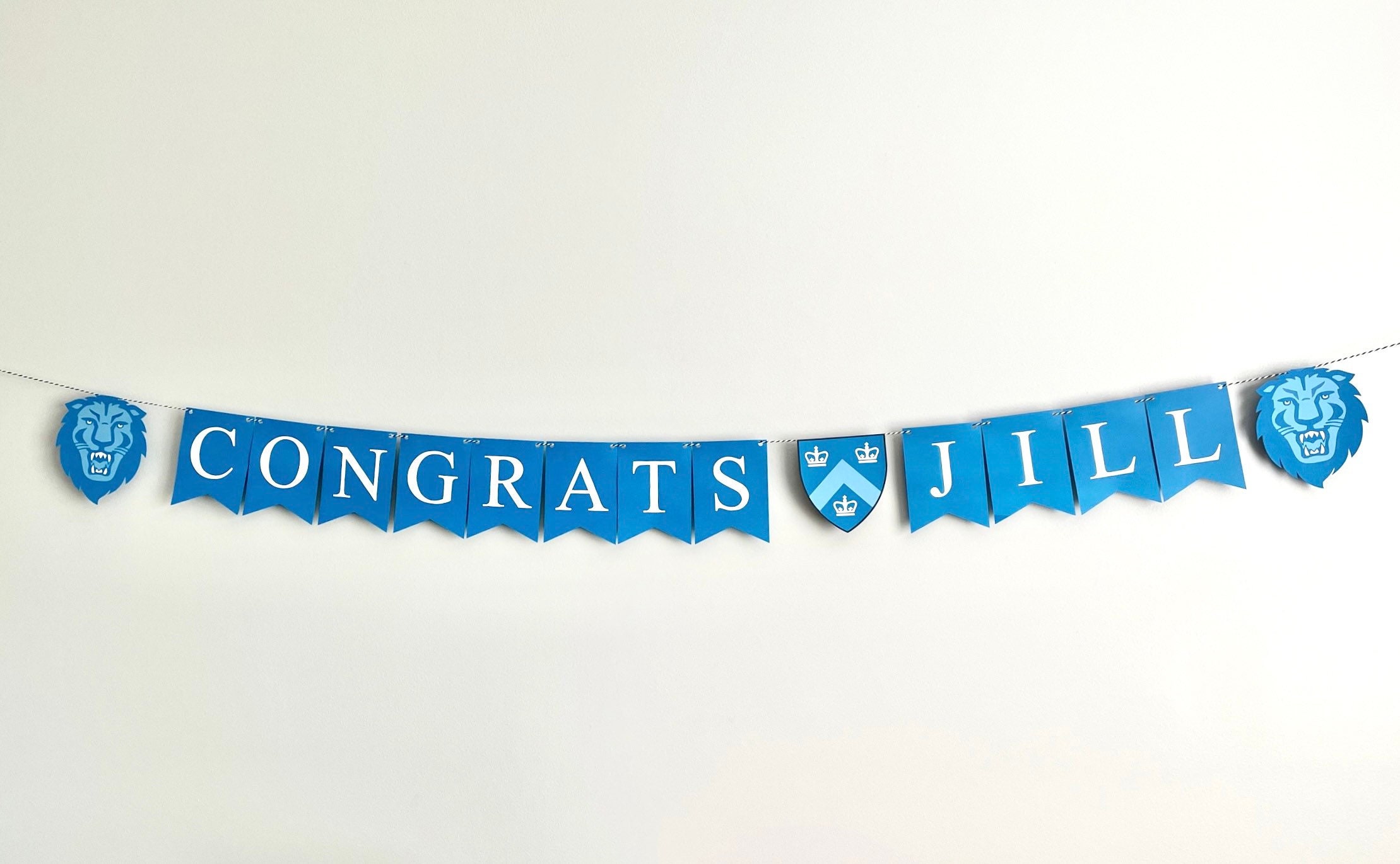 Personalized Columbia University Graduation Banner: Roaree Lion Party ...