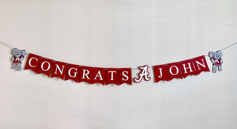 Personalized University of Alabama Graduation Banner // Custom Roll ...