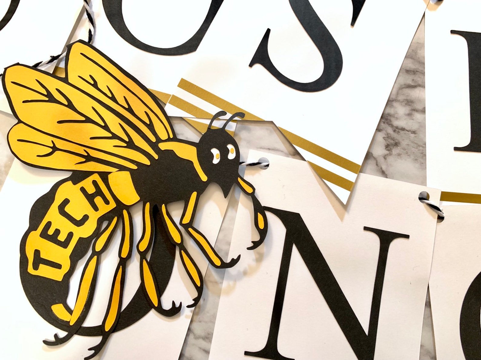 Personalized Georgia Tech Graduation Banner // Custom GA Tech | Etsy