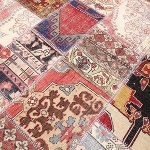 Turkish Rug,oushak Rug,handmade Rug,small Rug,patchwork Rug,wool ...