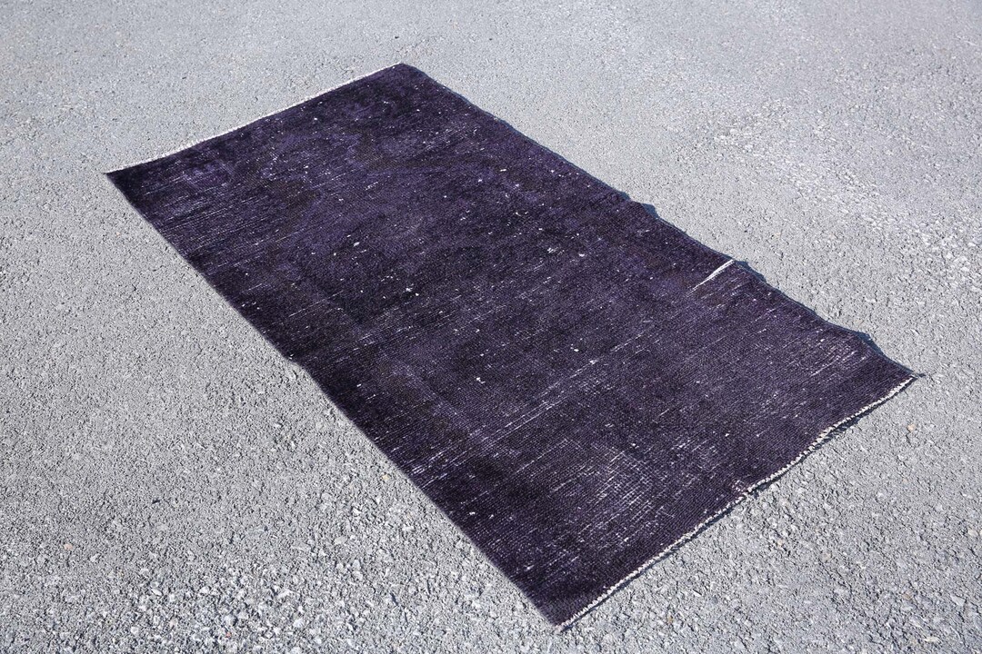 Overdye Runner Rug 3x5 Entryway Runner,small Runner Rug,navy Blue and ...