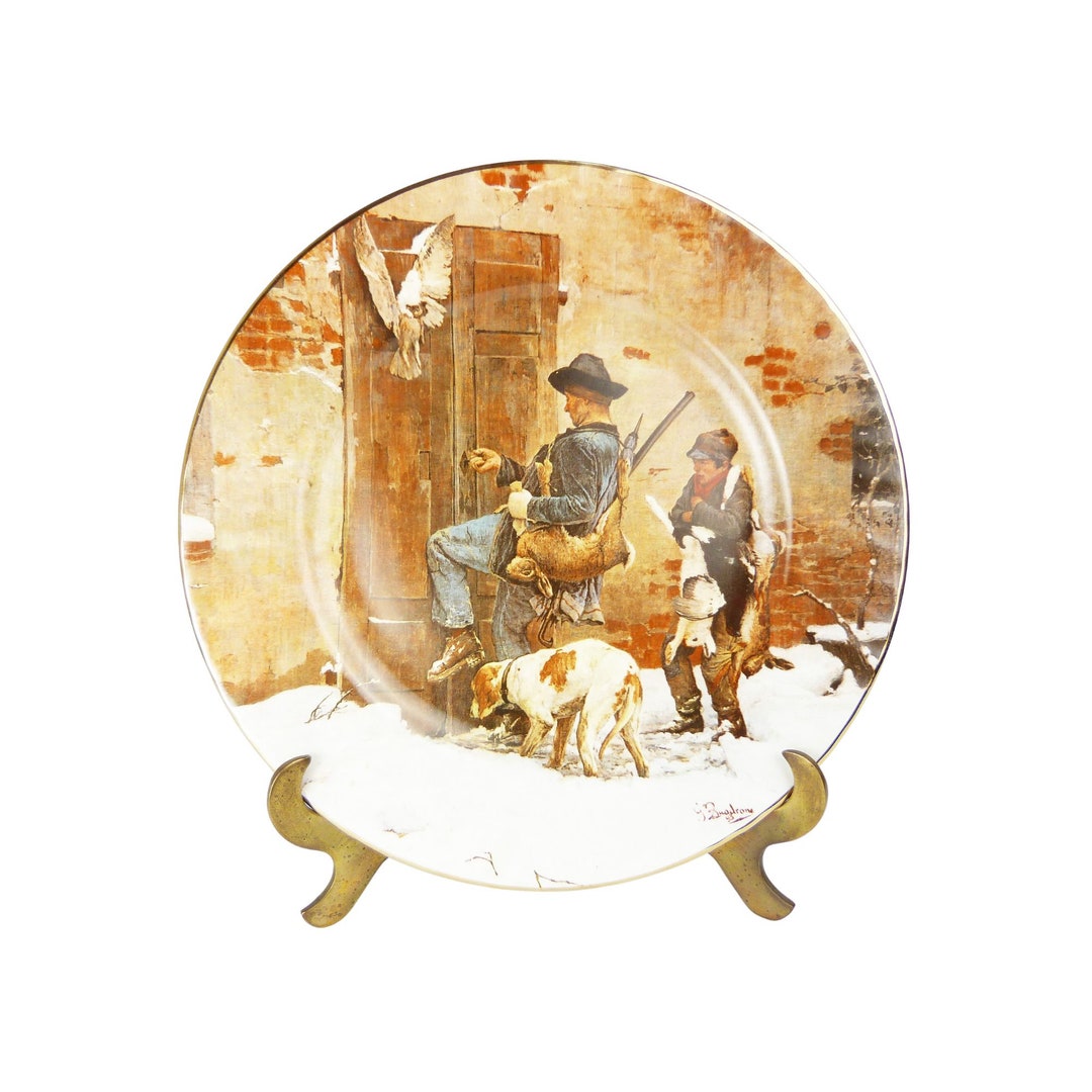 Vintage Barratts of Staffordshire Plate, Huntsman et Youth G. Buadrone ...