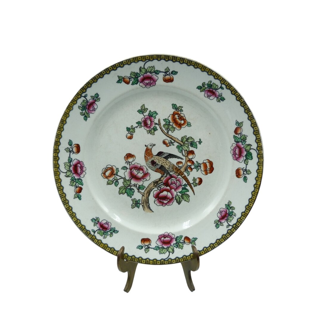 Antique Whieldon Ware Porcelain 'pheasant' Pattern - Etsy