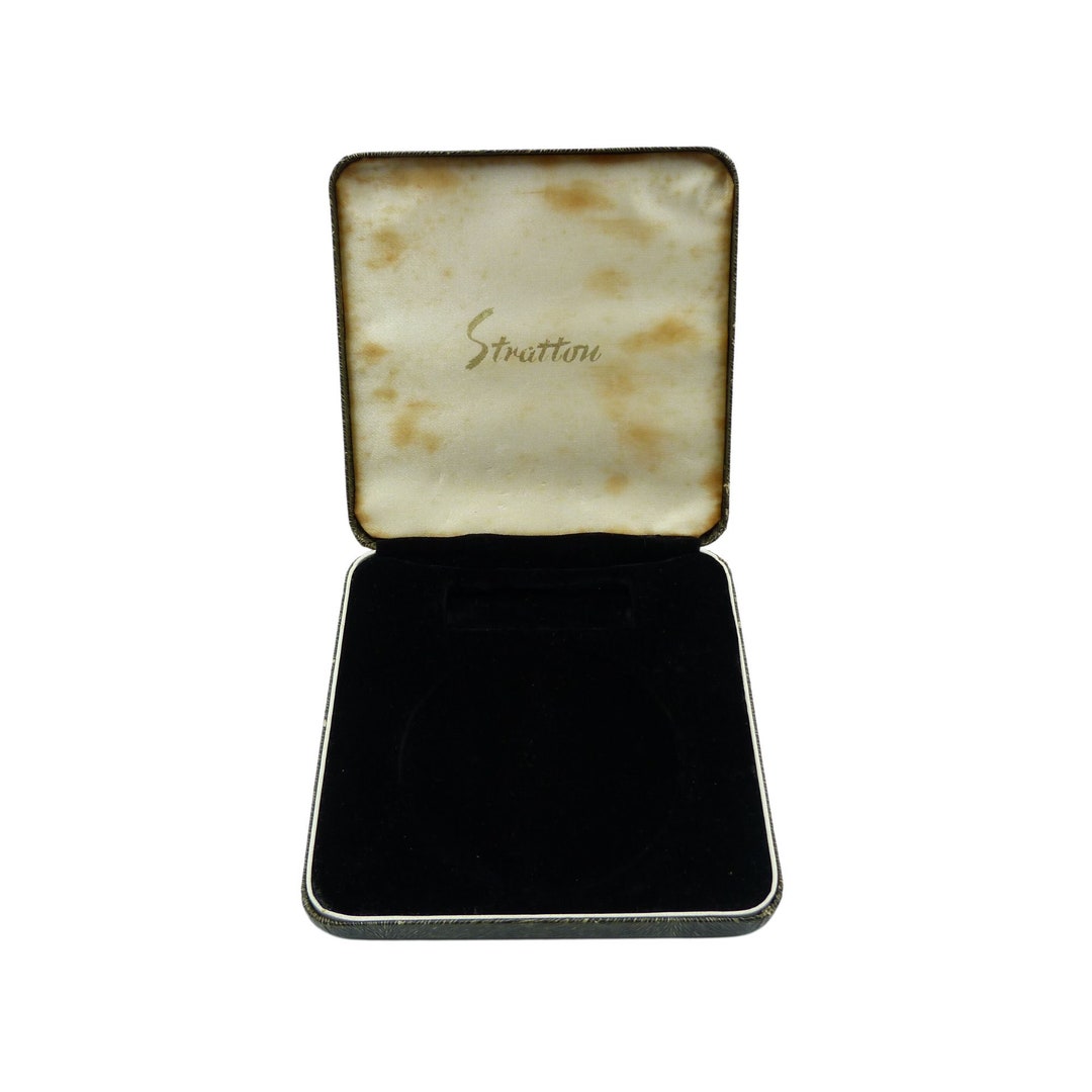 Vintage Stratton Compact Holder, Compact Mirror Box, Lipstick Holder ...