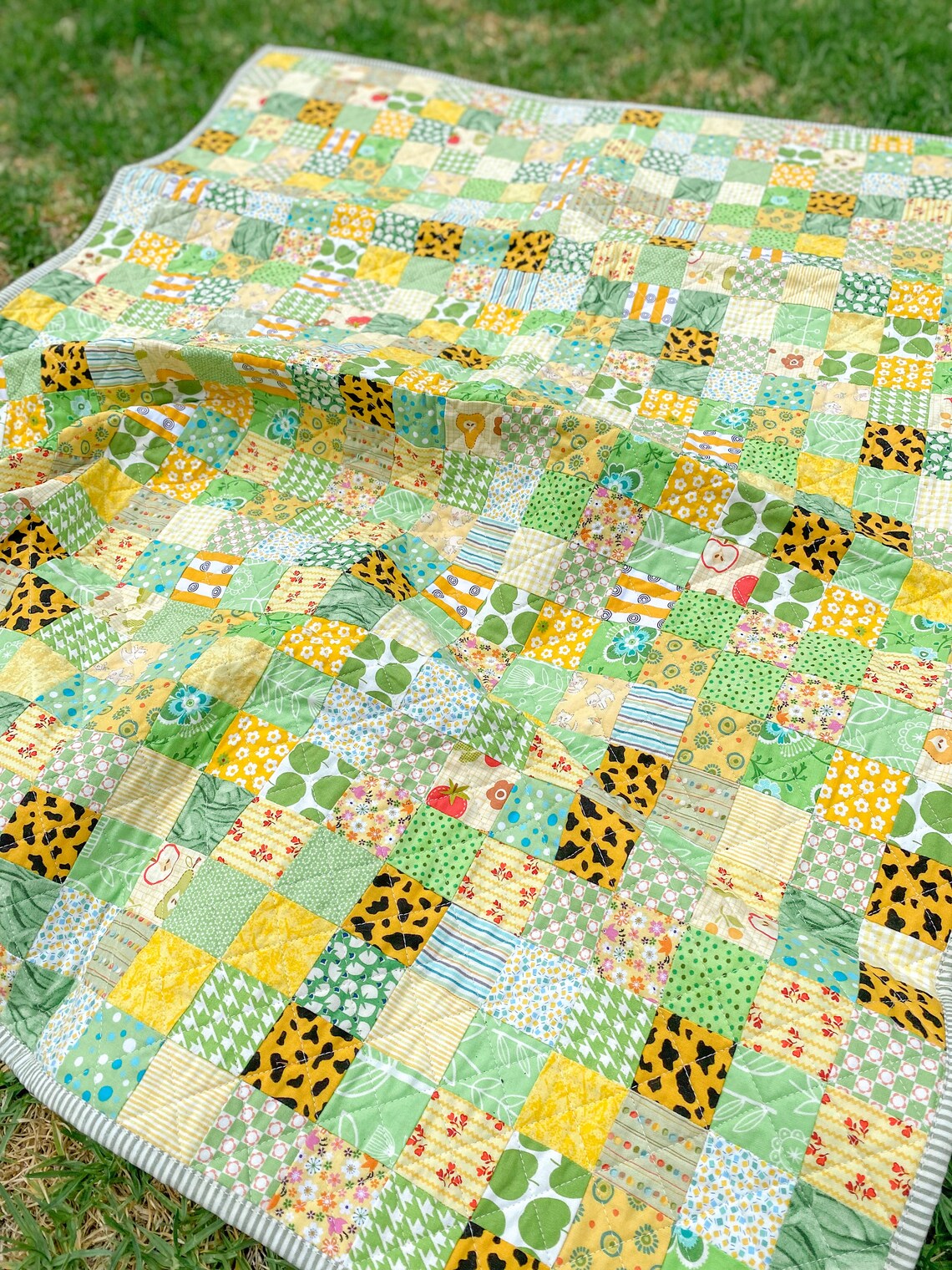 Cot Sized Baby Quilt - Etsy