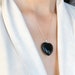 Jet Black Obsidian Pendant Heart Pendant Gift for Her Black - Etsy