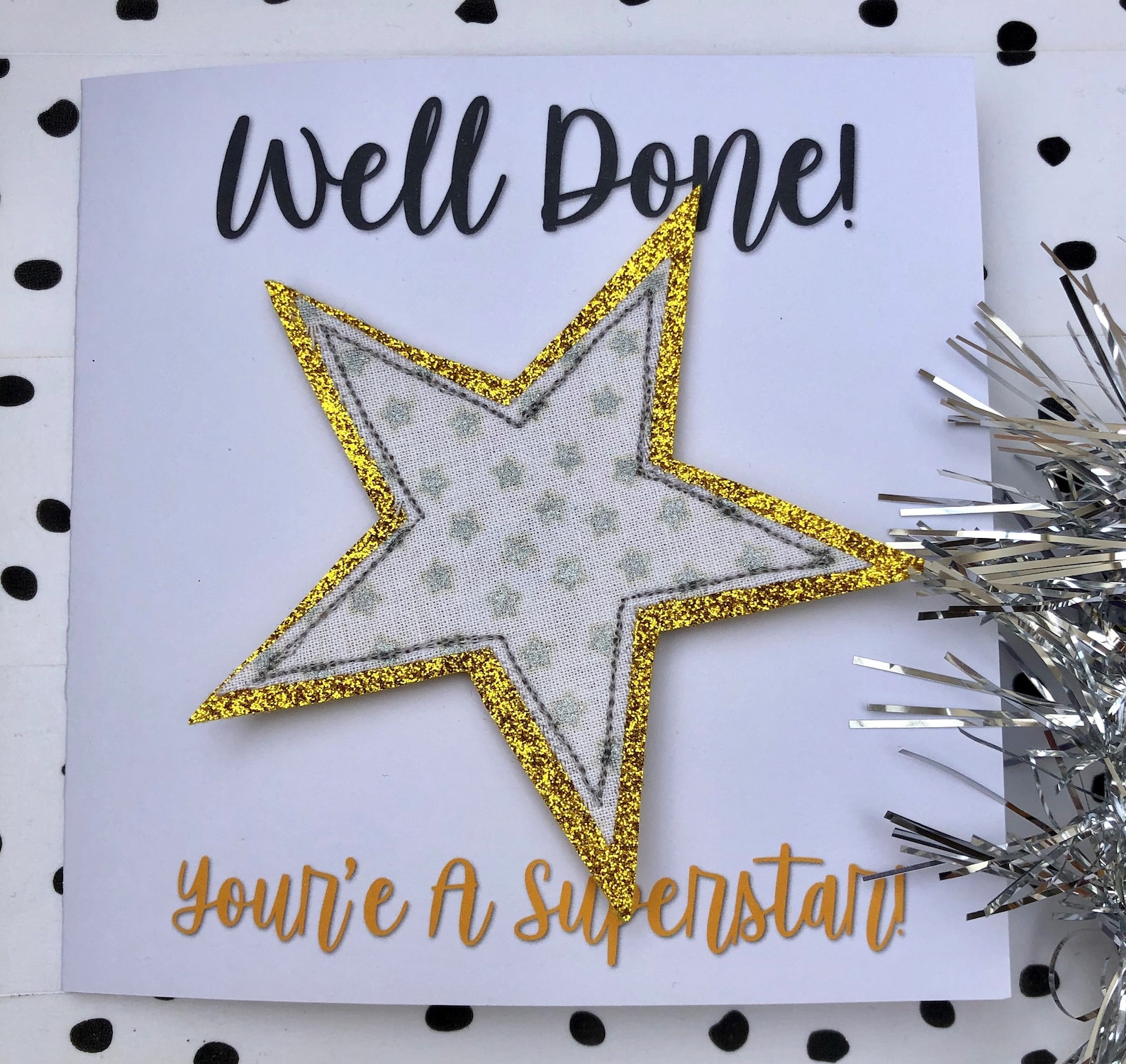 Well Done You're a Super Star With Gold Star Badge | Etsy