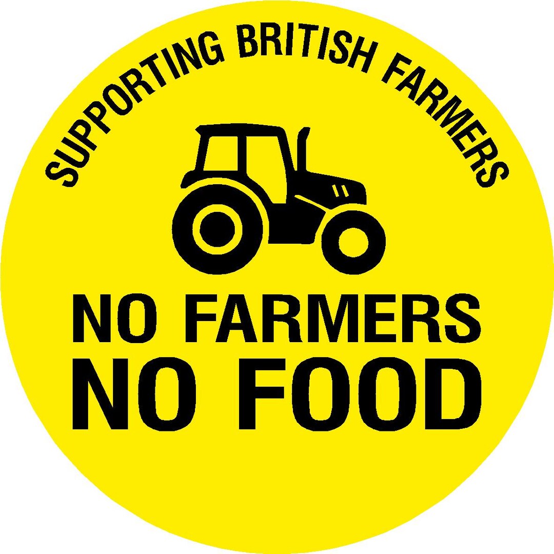No Farmers No Food Self Adhesive Vinyl Stickers - Etsy UK