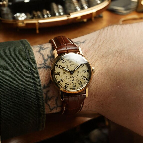 Rare Soviet Military Men's Watch ZiM Aviation POBEDA … - Gem