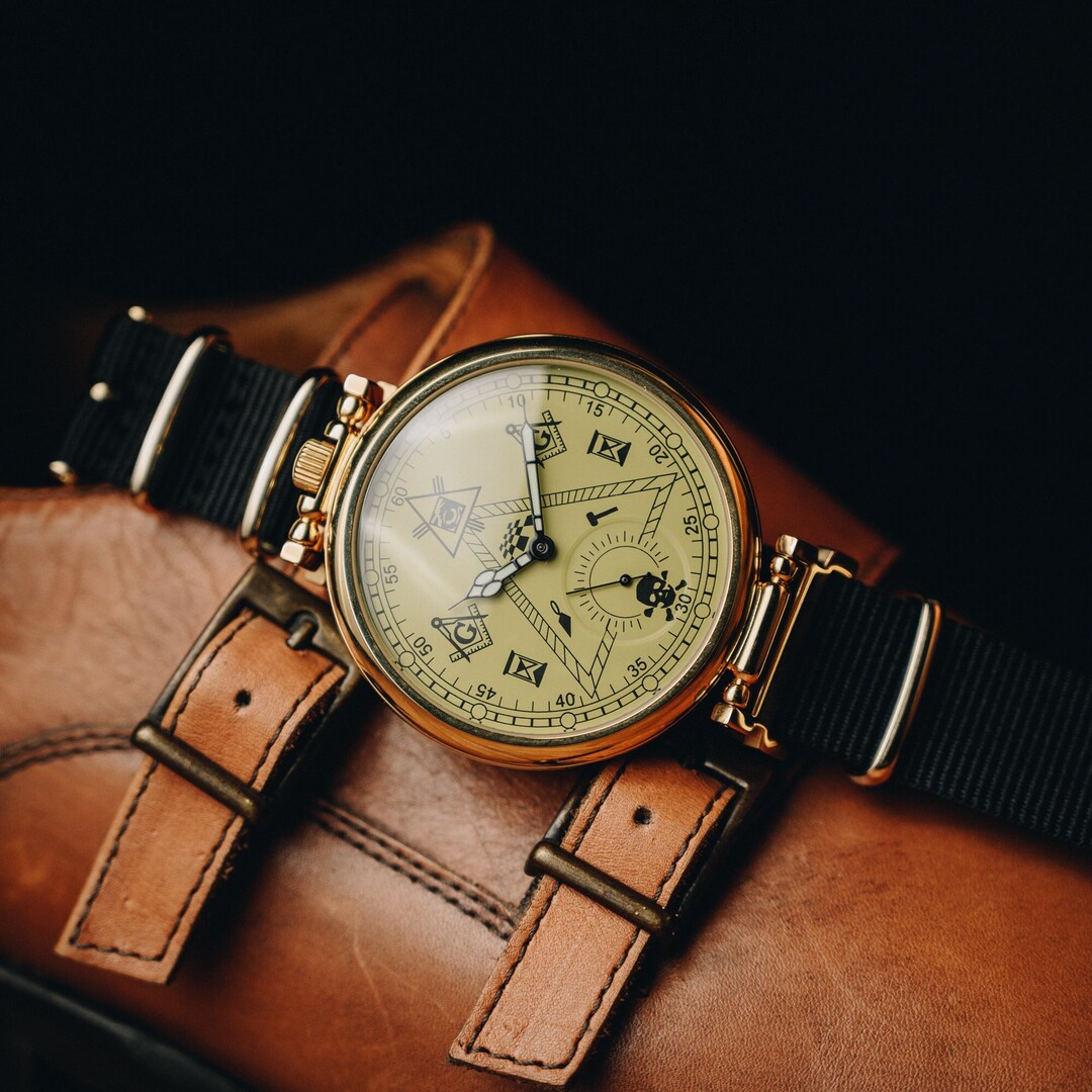 Rare Vintage Watches Molnija masonic. Unique Mens Wrist Watch ...