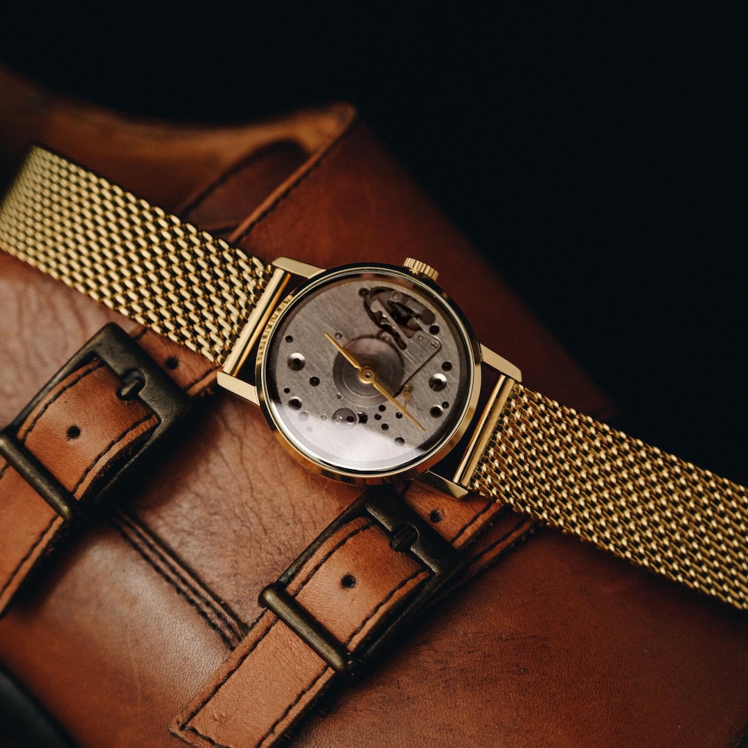 Limited Edition Exclusive Skeleton pobeda Watch, Stainless Steel Soviet ...