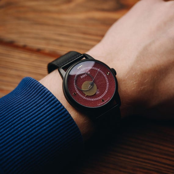 Rare Red Raketa Copernicus Mechanical Men's Watch, St… - Gem