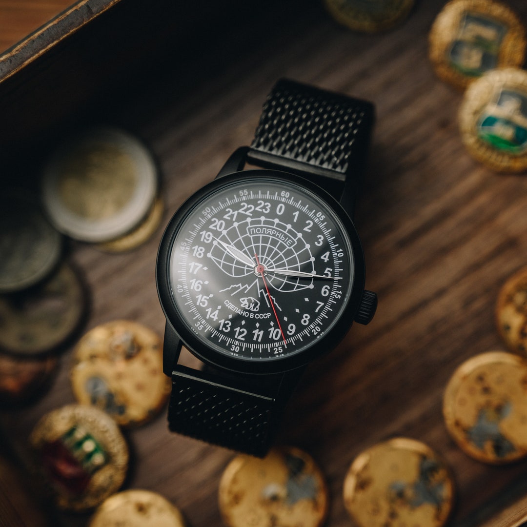 Unique Vintage Watch - "antarctic Polar" 24 Hour Dial - Automatic Watch ...