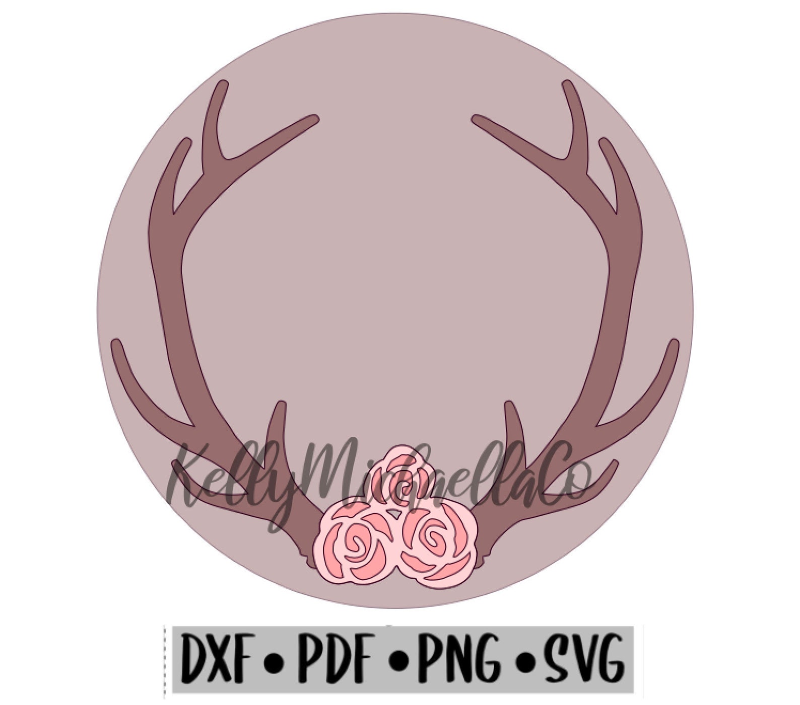 Antler SVG Cut File Laser Glowforge Cricut Cameo | Etsy