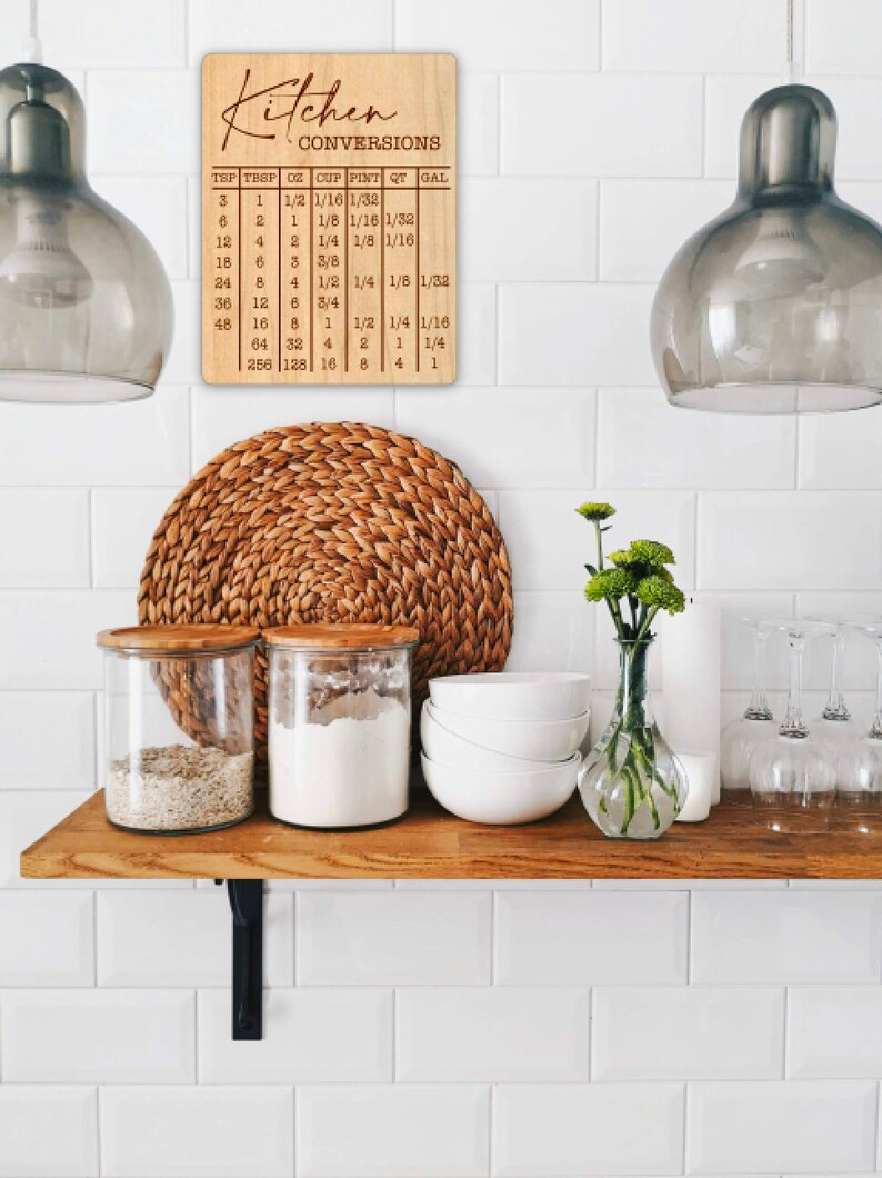 SVG Digital Cut File Glowforge Cricut Kitchen Conversions - Etsy