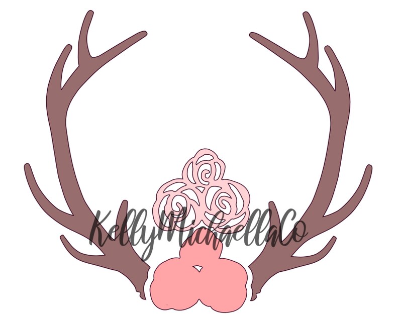 Antler SVG Cut File Laser Glowforge Cricut Cameo - Etsy