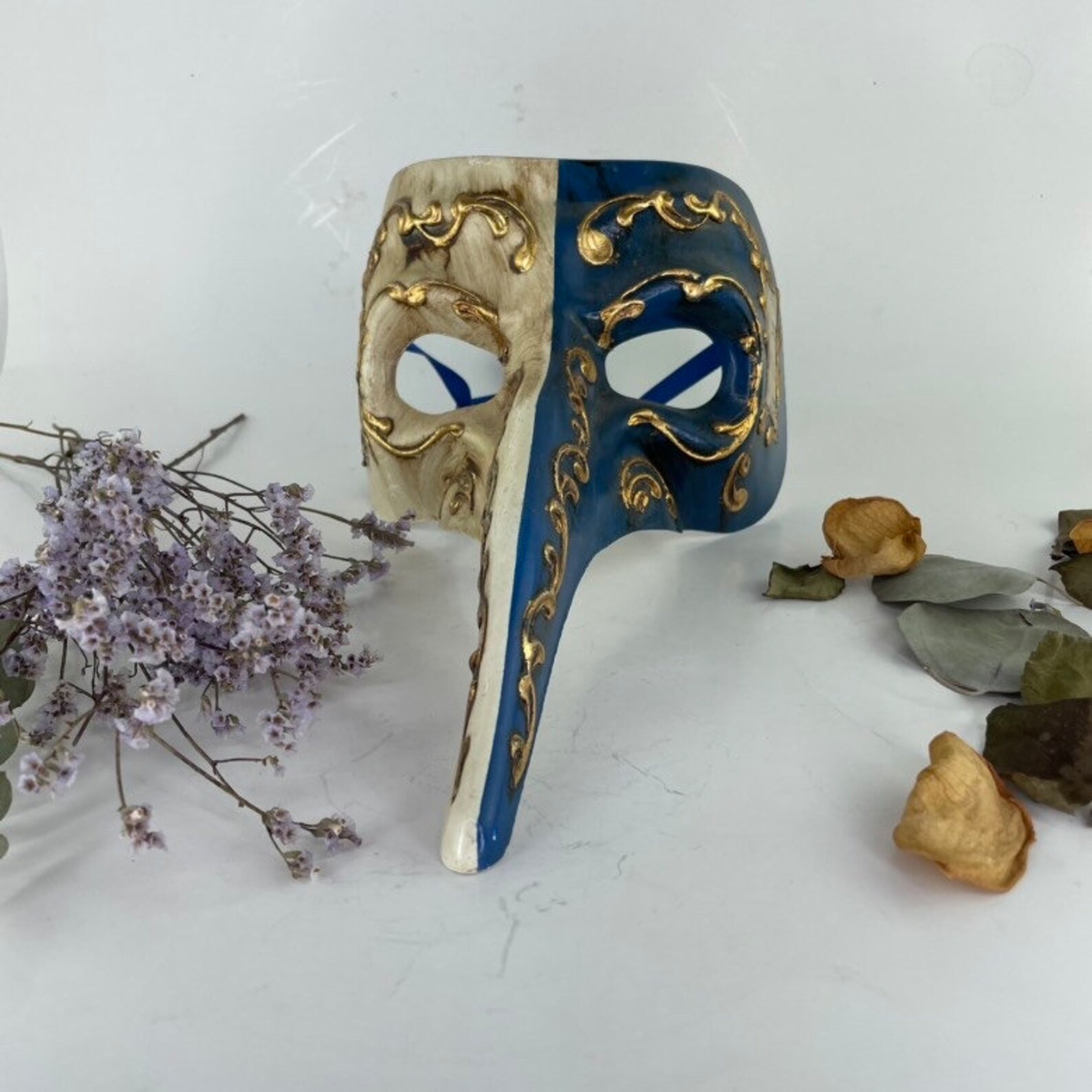 Traditional Venetian Carnival Mask - Plague Doctor - Handcrafted Papier ...