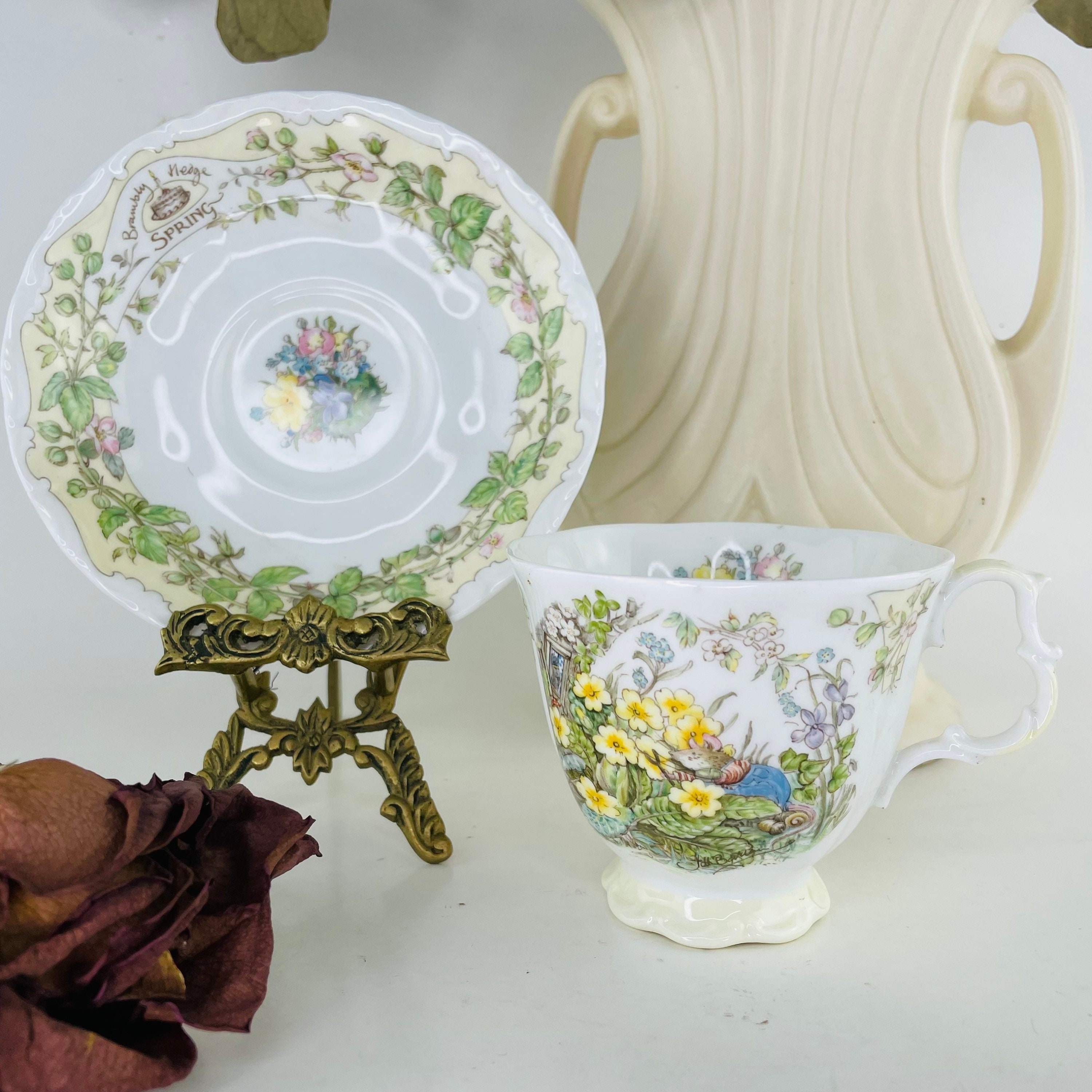 Royal Doulton Brambly Hedge spring Tea Cup & Saucer Created by Jill ...
