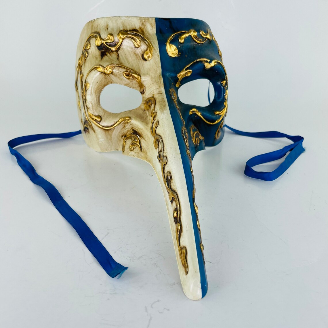 Traditional Venetian Carnival Mask - Plague Doctor - Handcrafted Papier ...