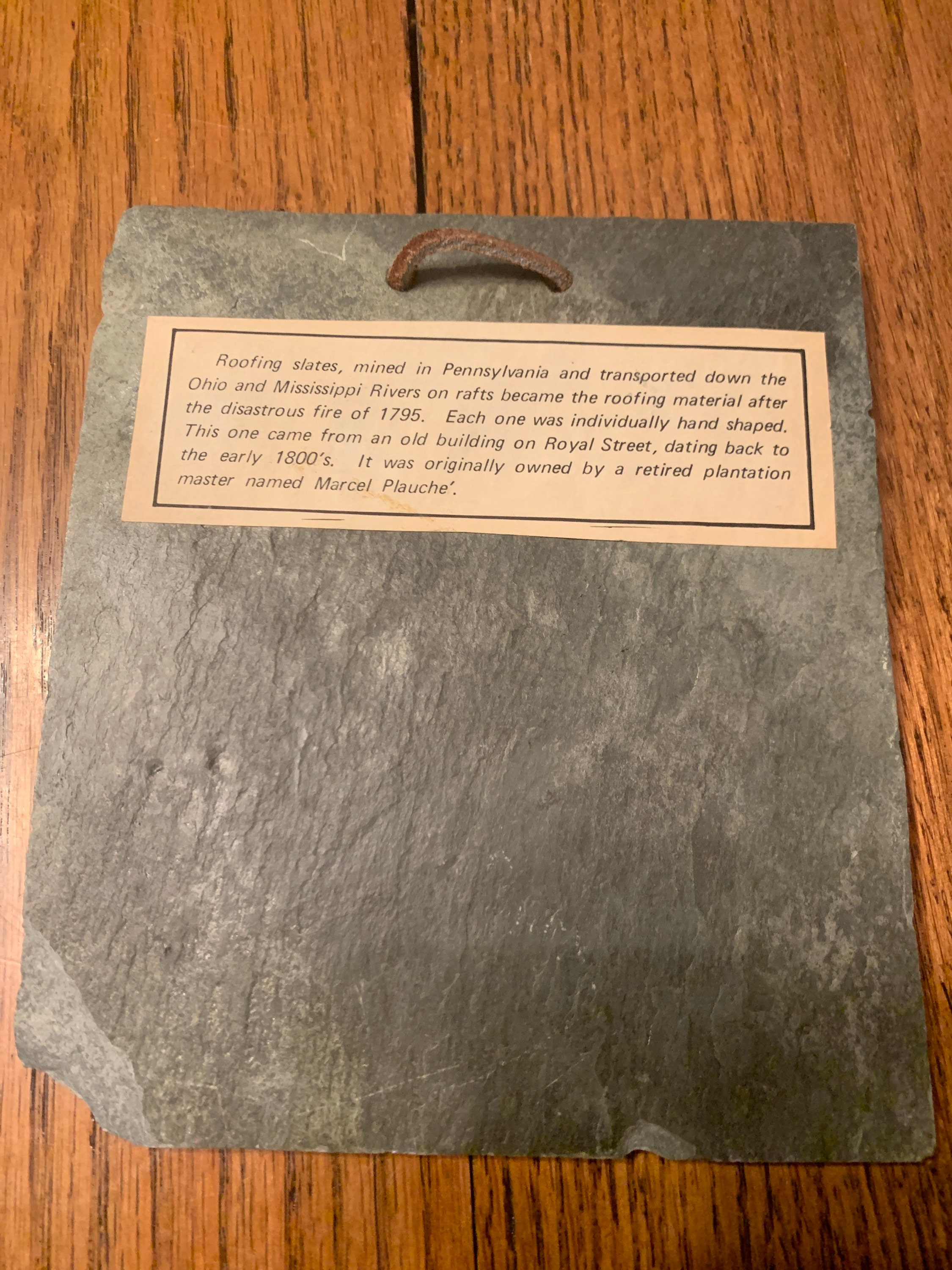 Hand Painted Slate From 1800s Roof - Etsy