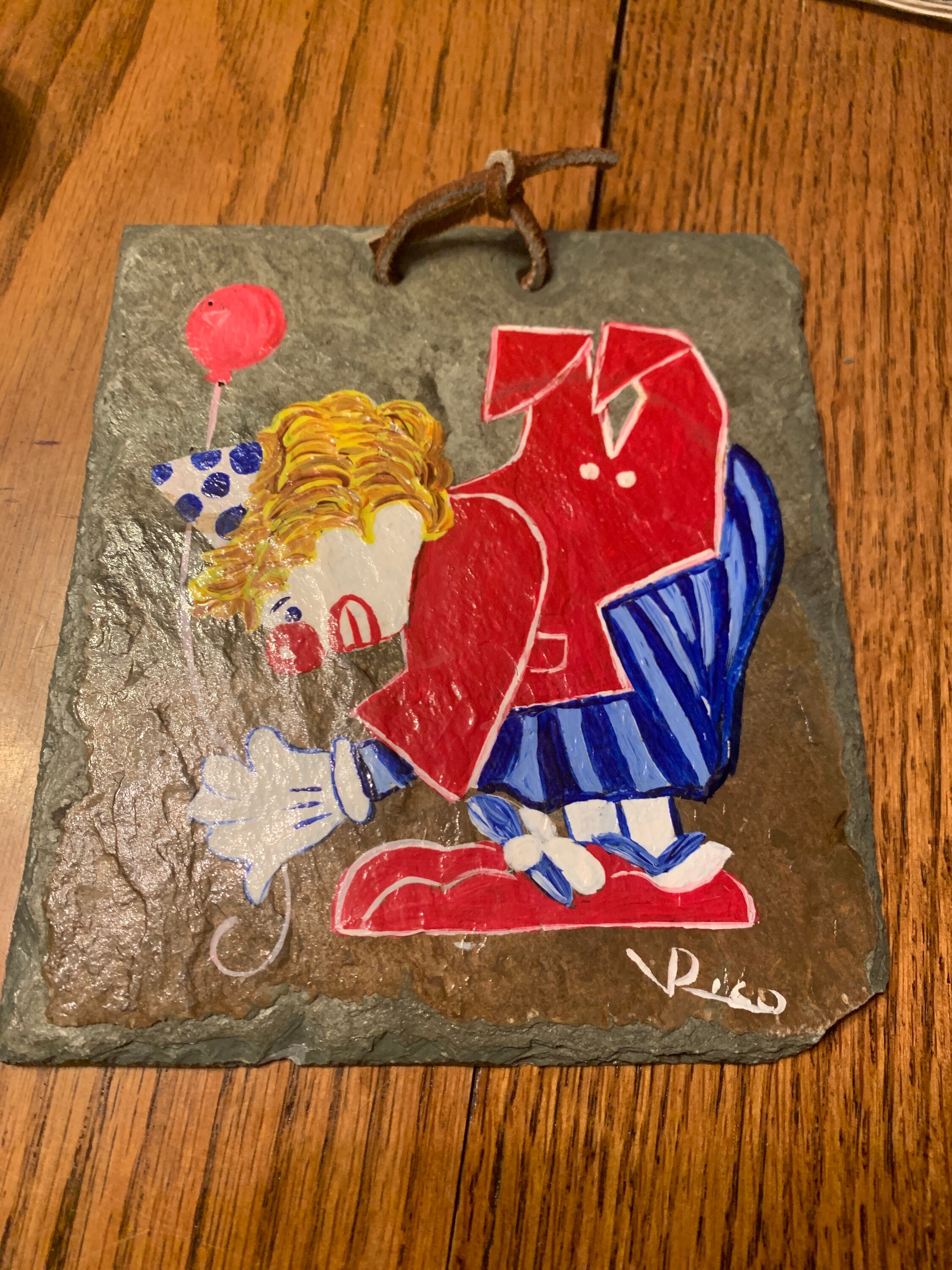 Hand Painted Slate From 1800s Roof - Etsy