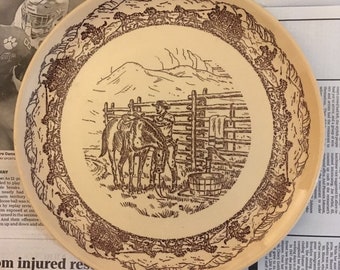 Cowboy dinnerware | Etsy