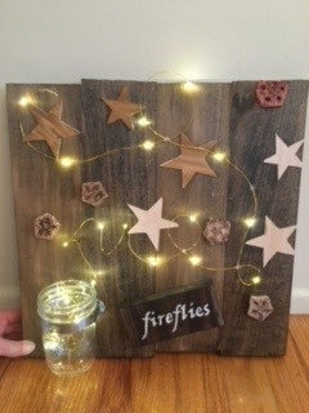 Fireflies Wood Sign - Etsy