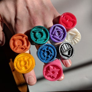 3D Printed Yellow Lantern Ring of Fear - Etsy