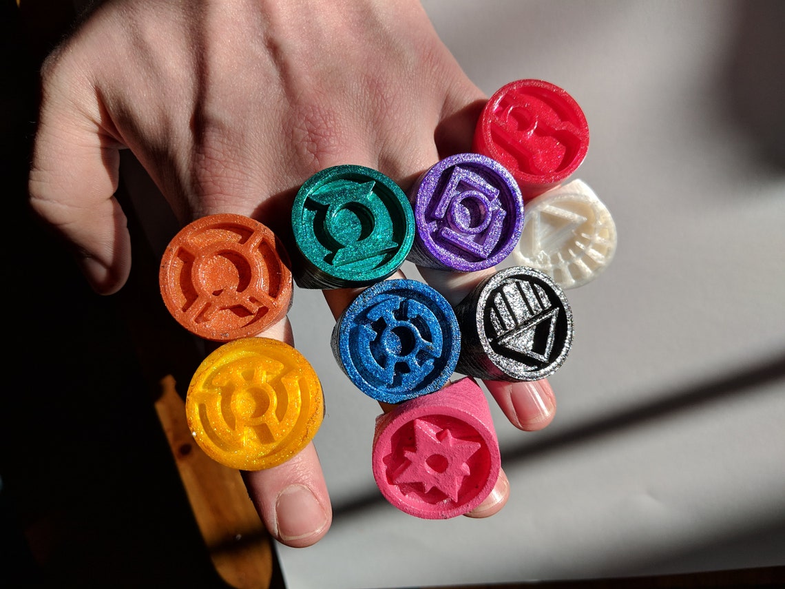 3D Printed Indigo Lantern Tribe Ring of Compassion | Etsy