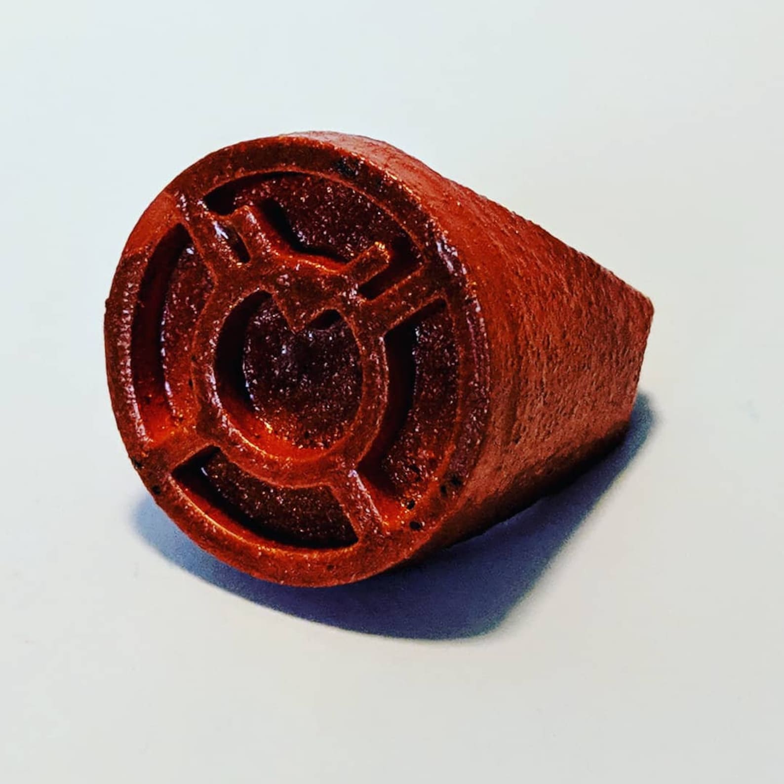3D printed Orange Lantern corps ring of Greed | Etsy
