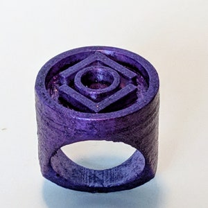 3D Printed Indigo Lantern Tribe Ring of Compassion - Etsy