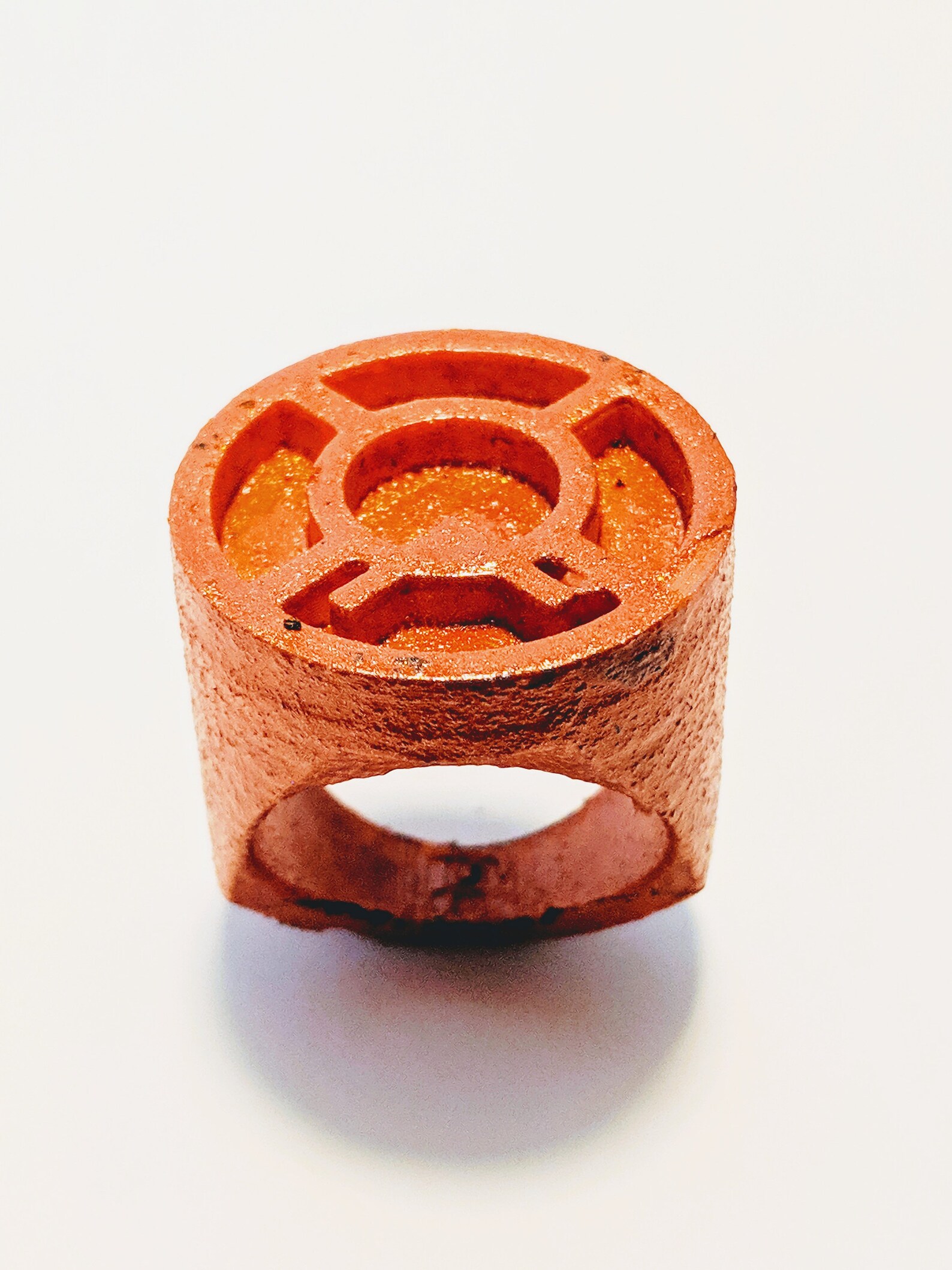 3D Printed Orange Lantern Corps Ring of Greed - Etsy