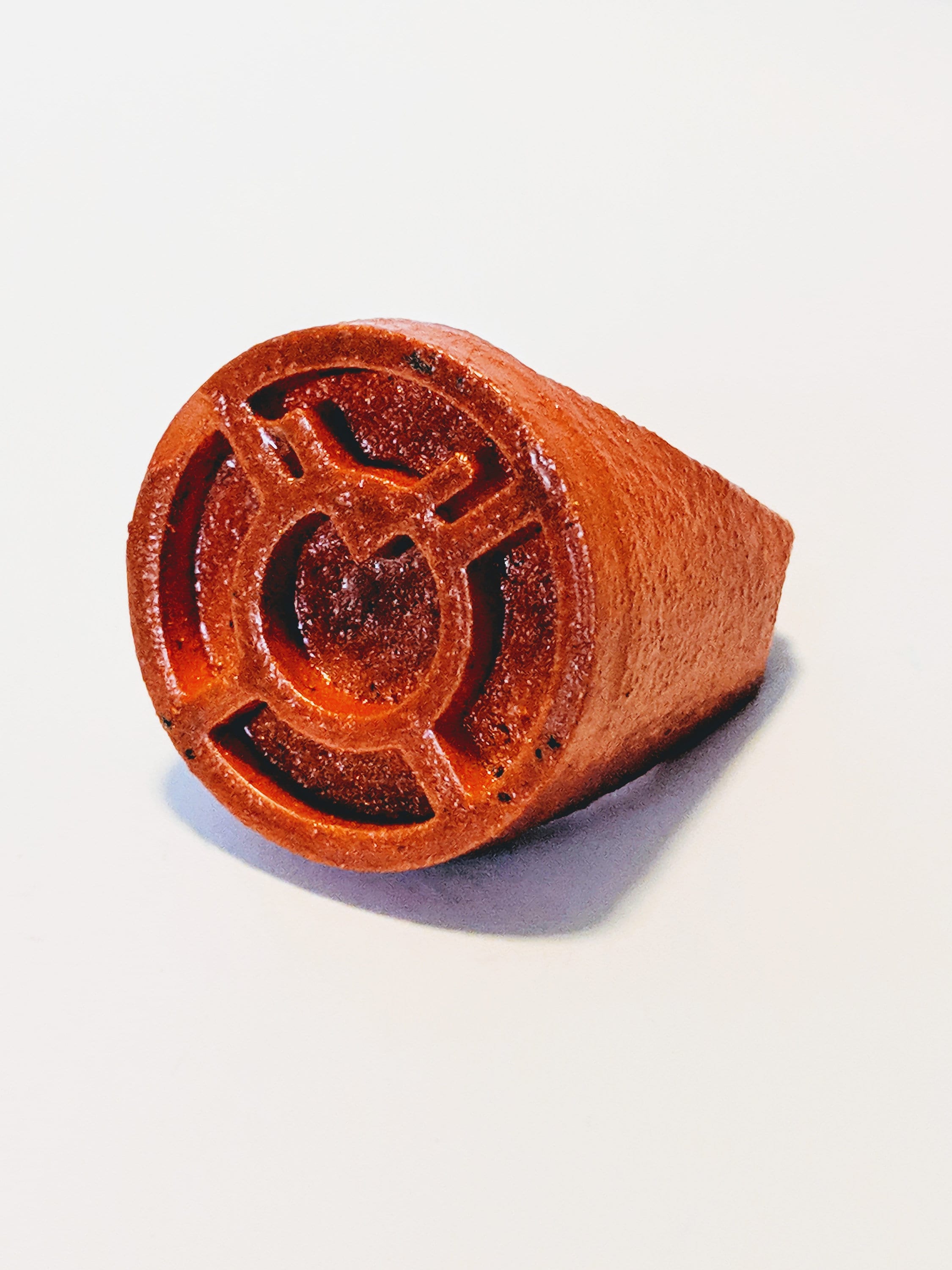 3D Printed Orange Lantern Corps Ring of Greed - Etsy