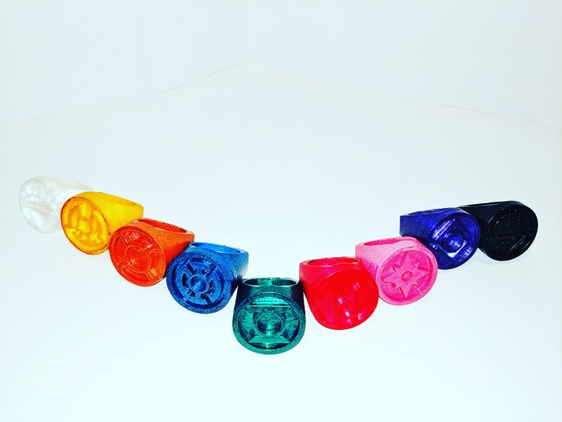 3D Printed Yellow Lantern Ring of Fear - Etsy